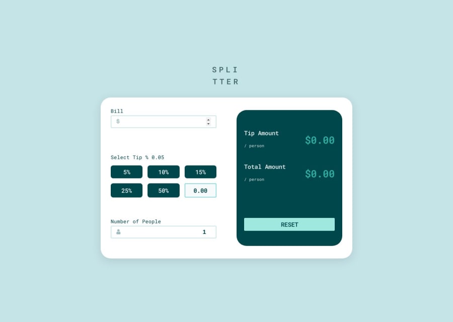 Frontend Mentor Tip Calculator By Using Vuejs Composition Api With Components Coding