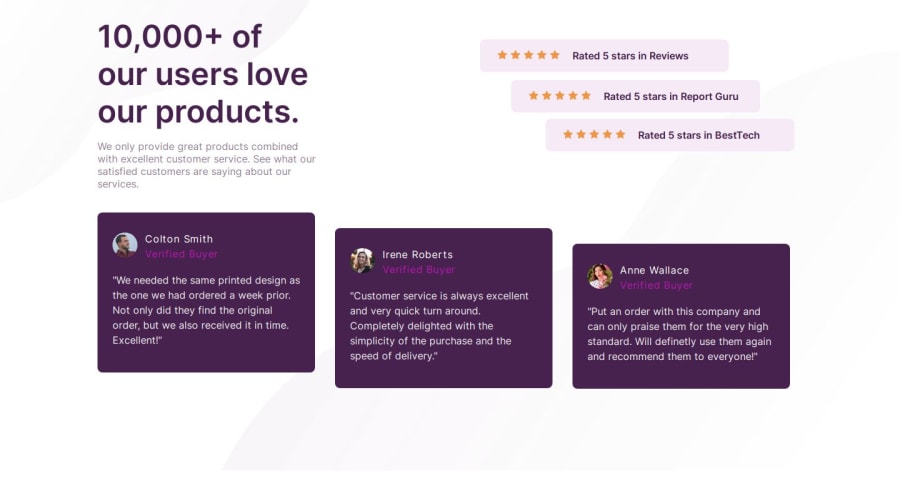 Frontend Mentor Social Proof Section Made With Html And Css Coding