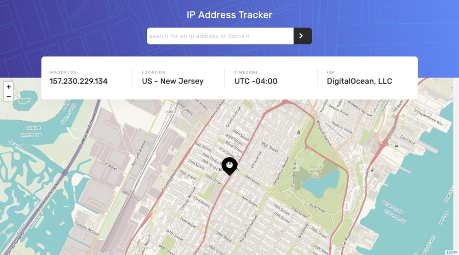 Frontend Mentor Ip Address Tracker Using Reactjs And Css Grid Coding Challenge Solution