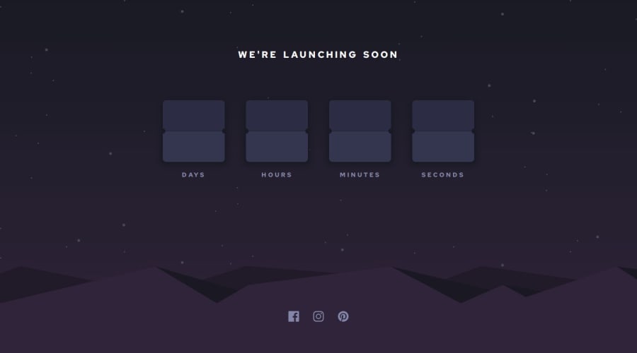 Frontend Mentor Countdown Timer Using Date Object Coding Challenge