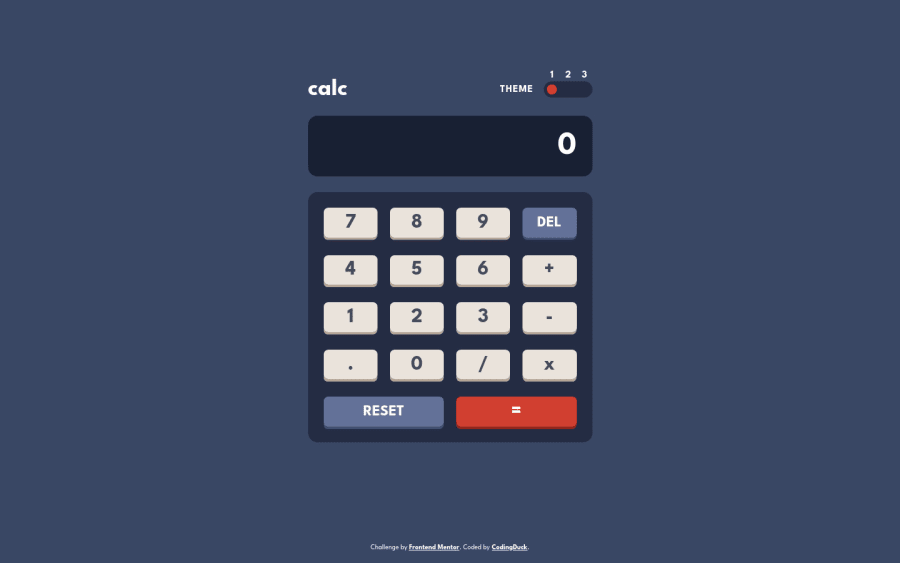 Frontend Mentor Responsive Calculator App Using React Js Coding Challenge Solution