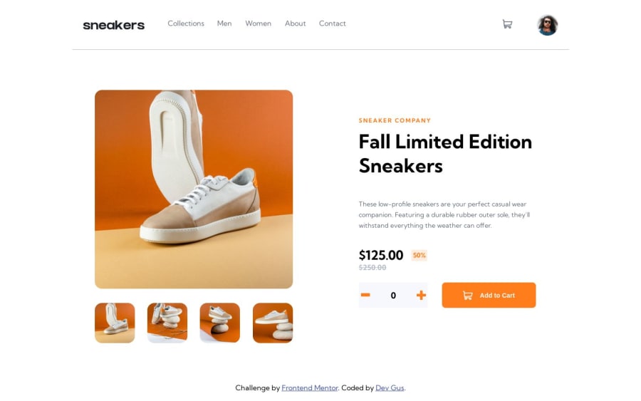 Frontend Mentor Responsive E Commerce Using Sass And Js Coding