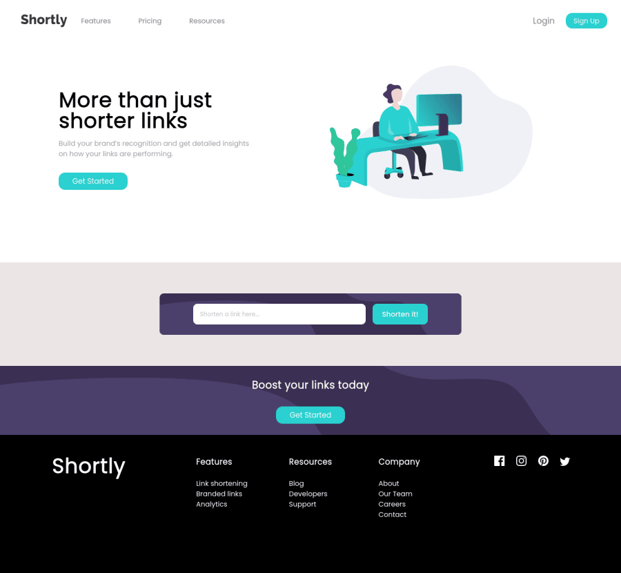Frontend Mentor Url Shortener Using Html Css And Javascript Coding Challenge Solution