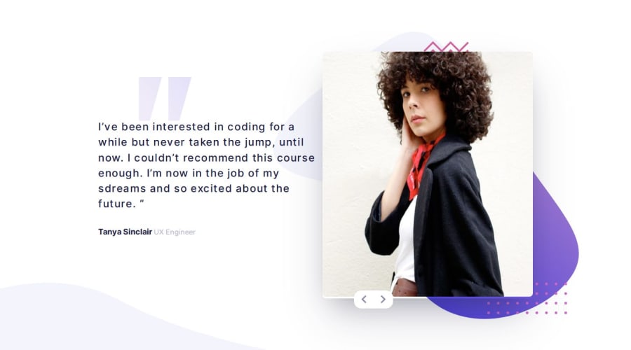 Frontend Mentor Testimonials Slider Using Html Css Js Coding