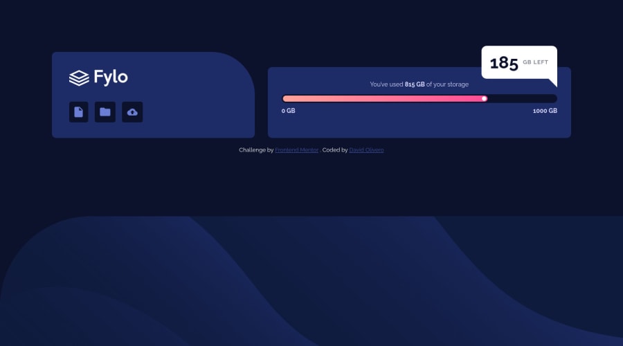 Frontend Mentor Fylo Storage Data Component Using Html Css And Bem