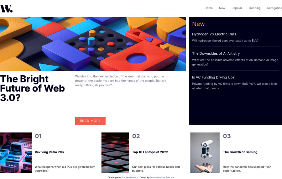 Frontend Mentor Responsive Page Built With Html Tailwindcss And Javascript Coding Challenge