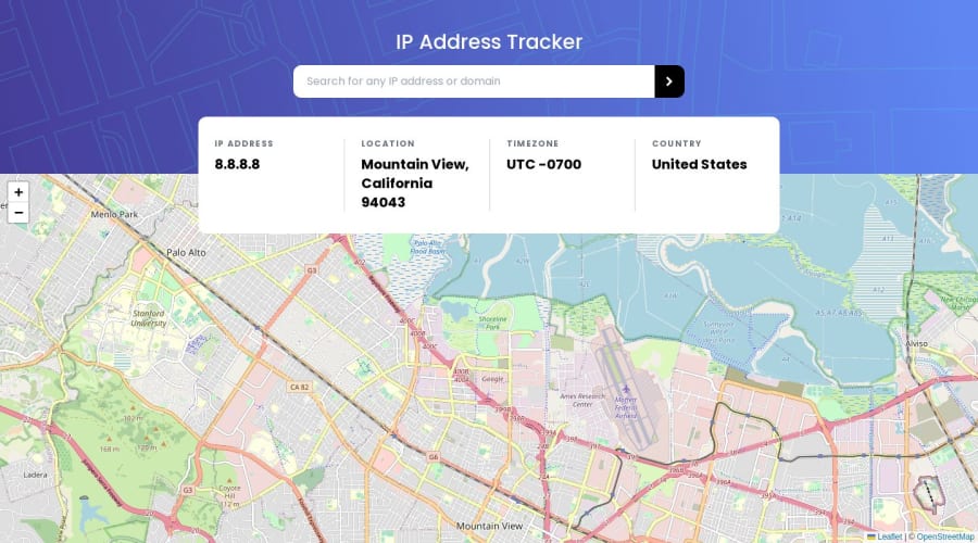 Frontend Mentor Responsive Ip Address Tracker Javascript And Tailwindcss Coding Challenge