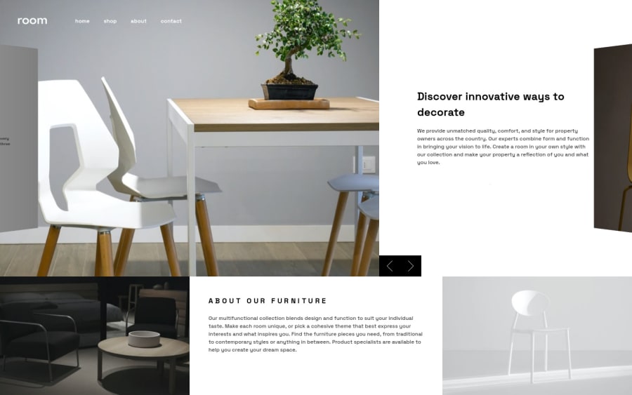 Frontend Mentor Room Homepage By Me Html Scss Javascript Gsap