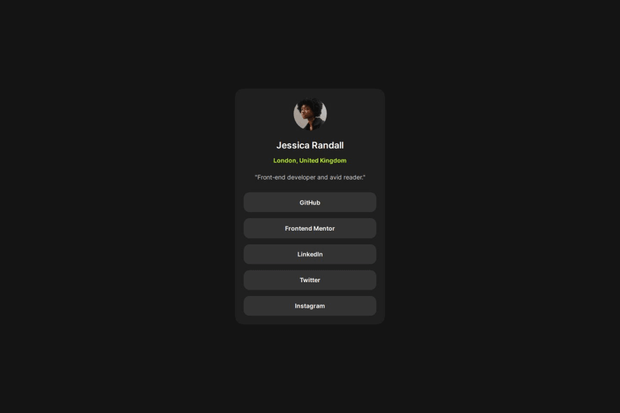 Frontend Mentor Responsive Social Links Profile Html And Css Coding Challenge Solution