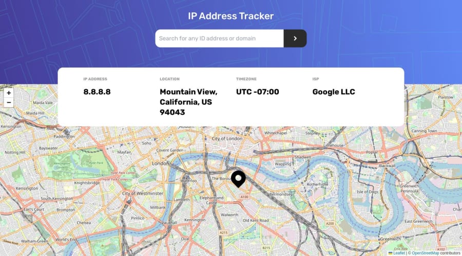 Frontend Mentor Ip Tracker With React Tailwindcss And Axios Coding