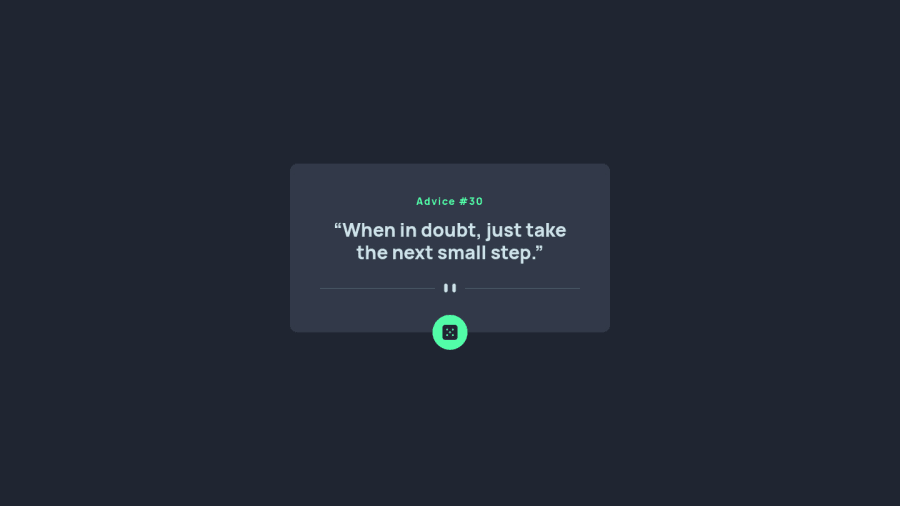 Frontend Mentor | Responsive/Functional Advice Generator coding ... Frontend Mentor | Responsive/Functional Advice Generator coding ...