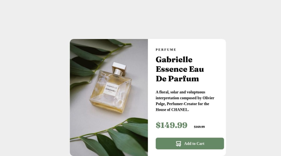 Frontend Mentor | Perfume challenge coding challenge solution Frontend Mentor | Perfume challenge coding challenge solution