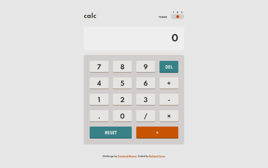 Frontend Mentor Calculator App Vanilla Js Coding Challenge Solution