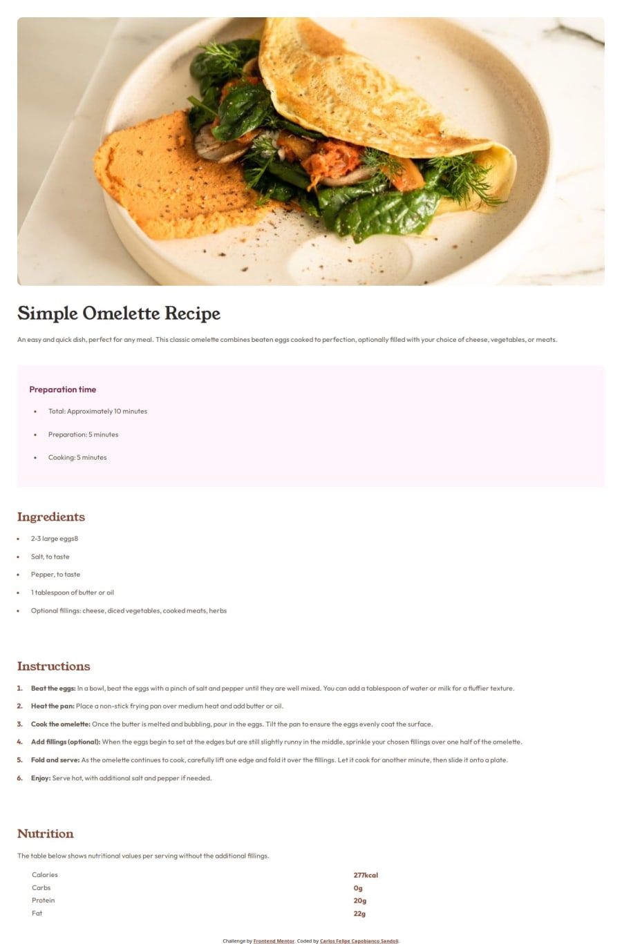Frontend Mentor | Responsive Recipe Page with HTML and CSS coding ... Frontend Mentor | Responsive Recipe Page with HTML and CSS coding ...