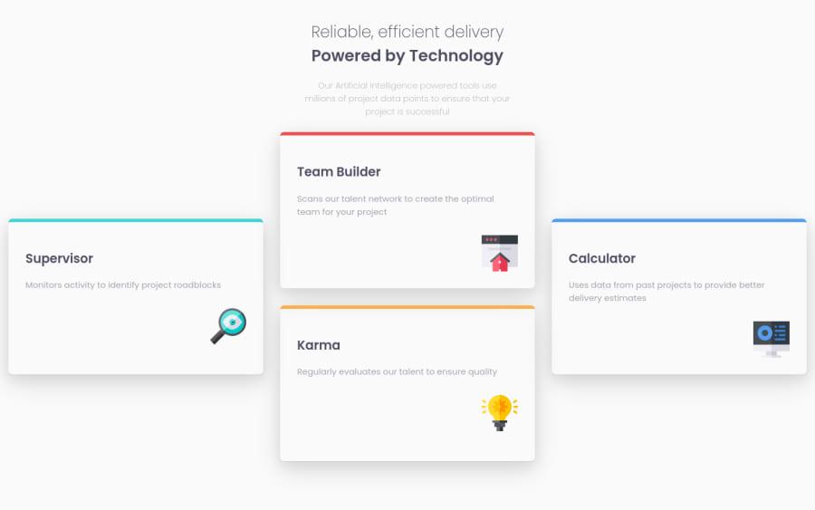 Frontend Mentor Four Cards With Css Flexbox Y Css Grid Coding Challenge Solution