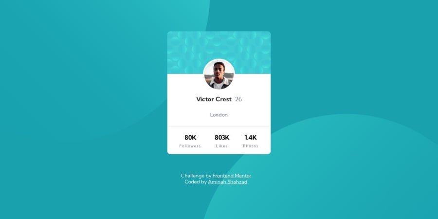 Frontend Mentor Profile Card Component Using Html Css Coding Challenge Solution