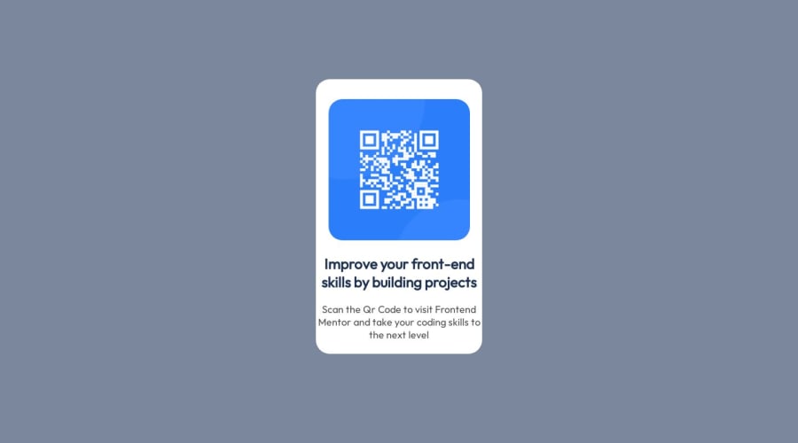 Frontend Mentor Qr Code Component With Html And Css Coding Challenge Solution