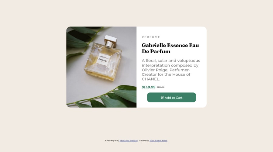 Frontend Mentor Responsive Product Previev Card Using Css Grid Coding