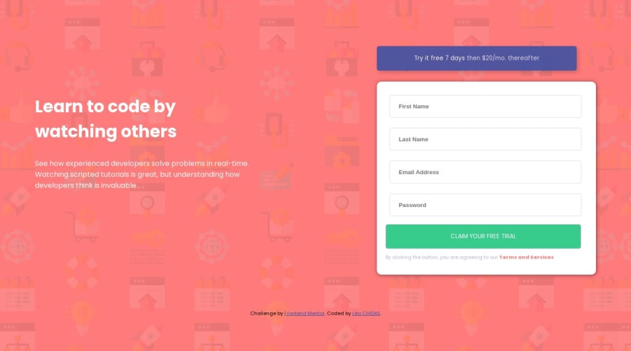 Frontend Mentor Intro Component With Sign Up Form Coding Challenge Solution