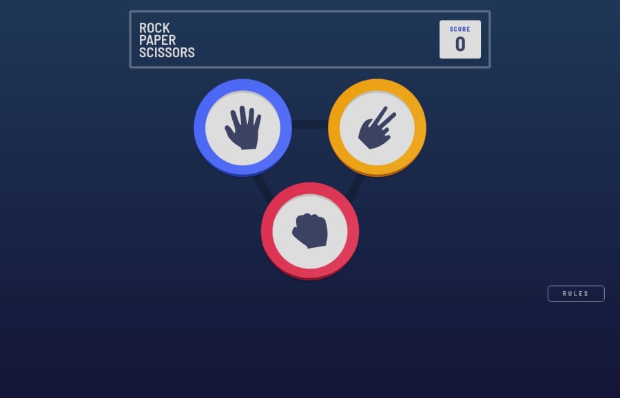 Frontend Mentor Rock Paper Scissors Game Coding Challenge Solution