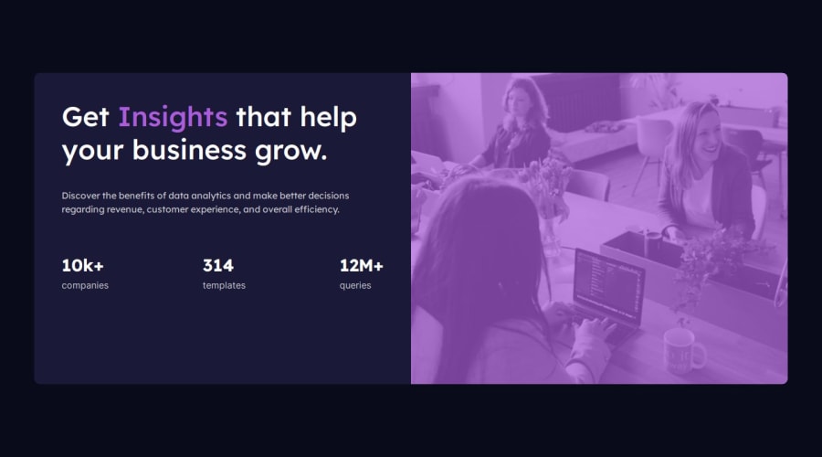 Frontend Mentor Stats Preview Card Using Bootstrap Included With Css