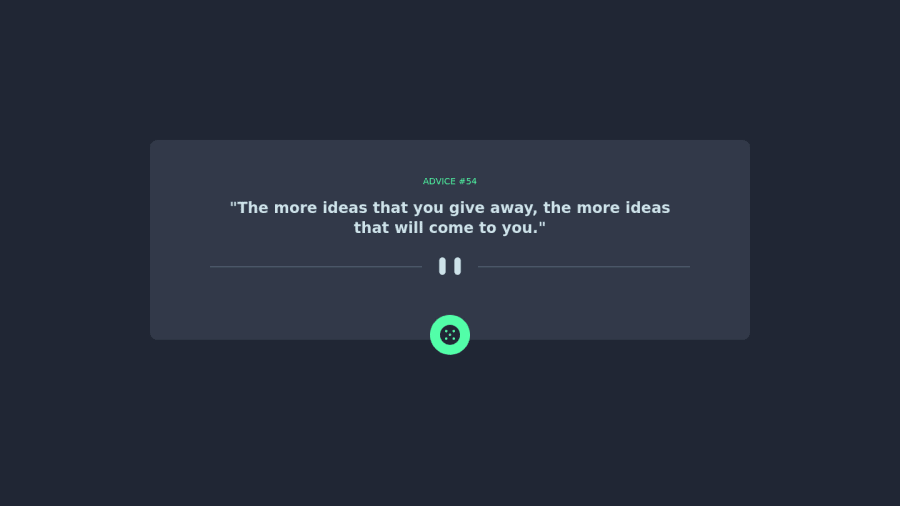 Frontend Mentor Advice Generator Made In Svelte With Tailwind Css Coding Challenge Solution