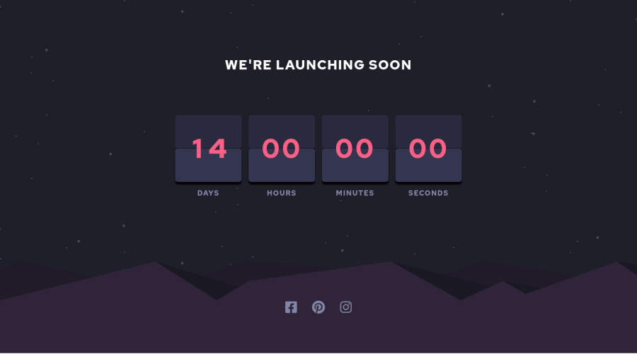 Frontend Mentor Countdown Timer Using Nextjs Tailwindcss Coding