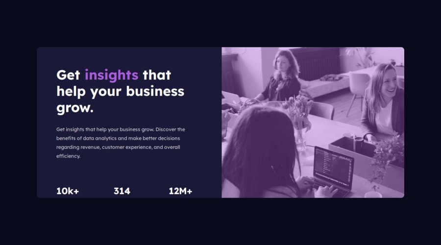 Frontend Mentor Responsive Stats Preview Card Component With Css Grid Coding Challenge Solution