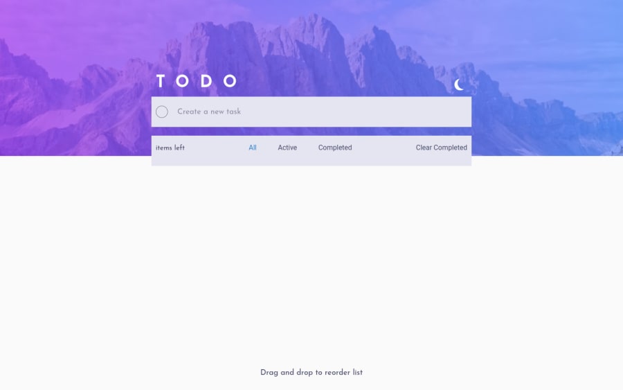 Frontend Mentor Responsive Todo App With Drag Feature Coding