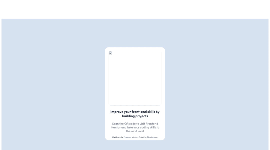 Frontend Mentor Qr Code Using Html Css Coding Challenge Solution