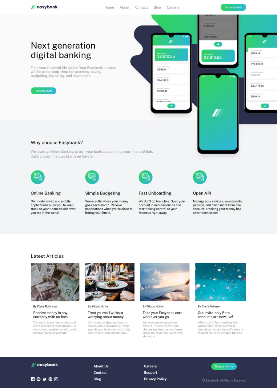 Frontend Mentor Landing Page Using Html And Css Coding Challenge Solution