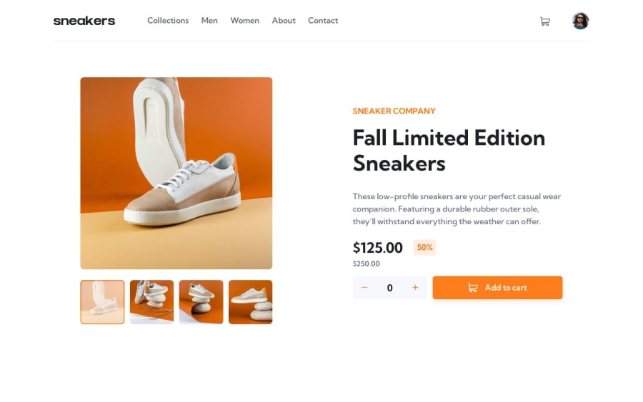 Frontend Mentor E Commerce Product Page Built With Reactjs Vite