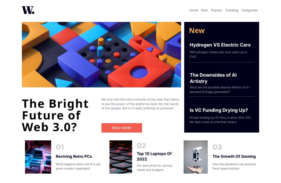 Frontend Mentor Simple Atomic Design Using Vite React App And