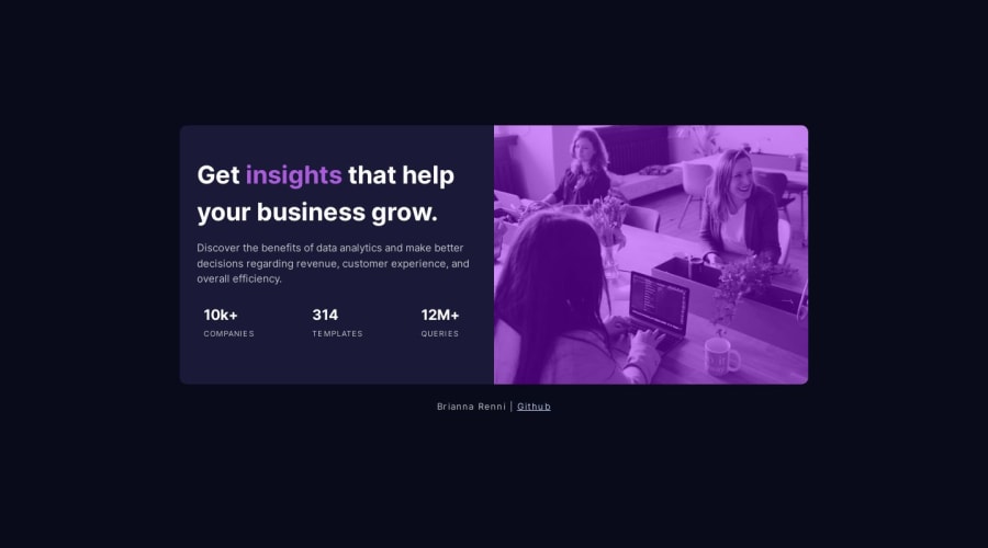 Frontend Mentor Responsive Stats Card Component Re Submission Coding Challenge Solution