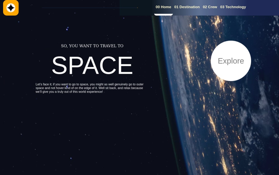 Frontend Mentor Space Tourism Multipage Challenge Using Html Css And Javascript Coding