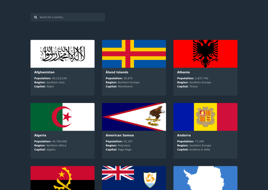 Frontend Mentor Countries App Using React Coding Challenge Solution