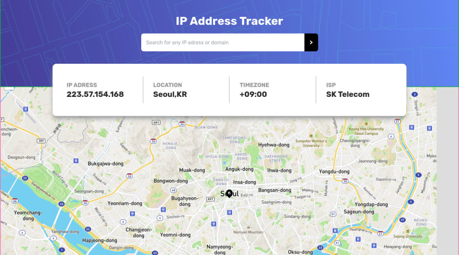 Frontend Mentor Ip Address Tracker Coding Challenge Solution