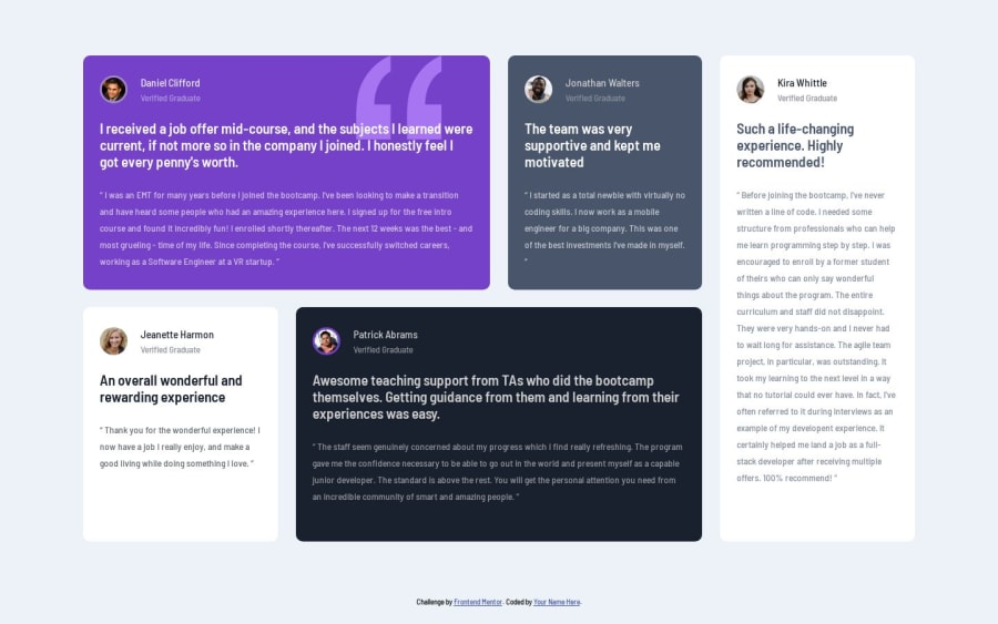Frontend Mentor Css Grid And Flexbox Coding Challenge Solution