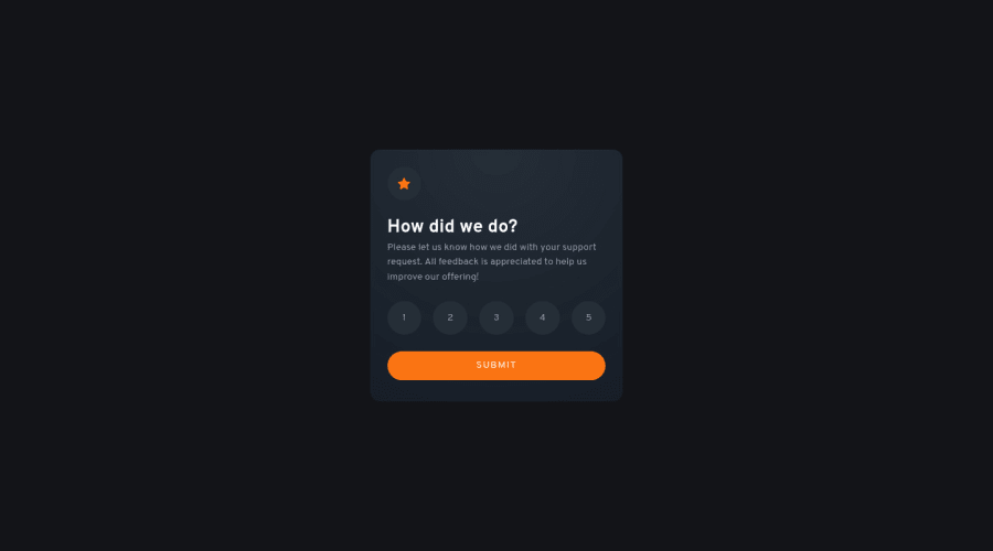 Frontend Mentor Interactive Rating Component Typescript Reactjs