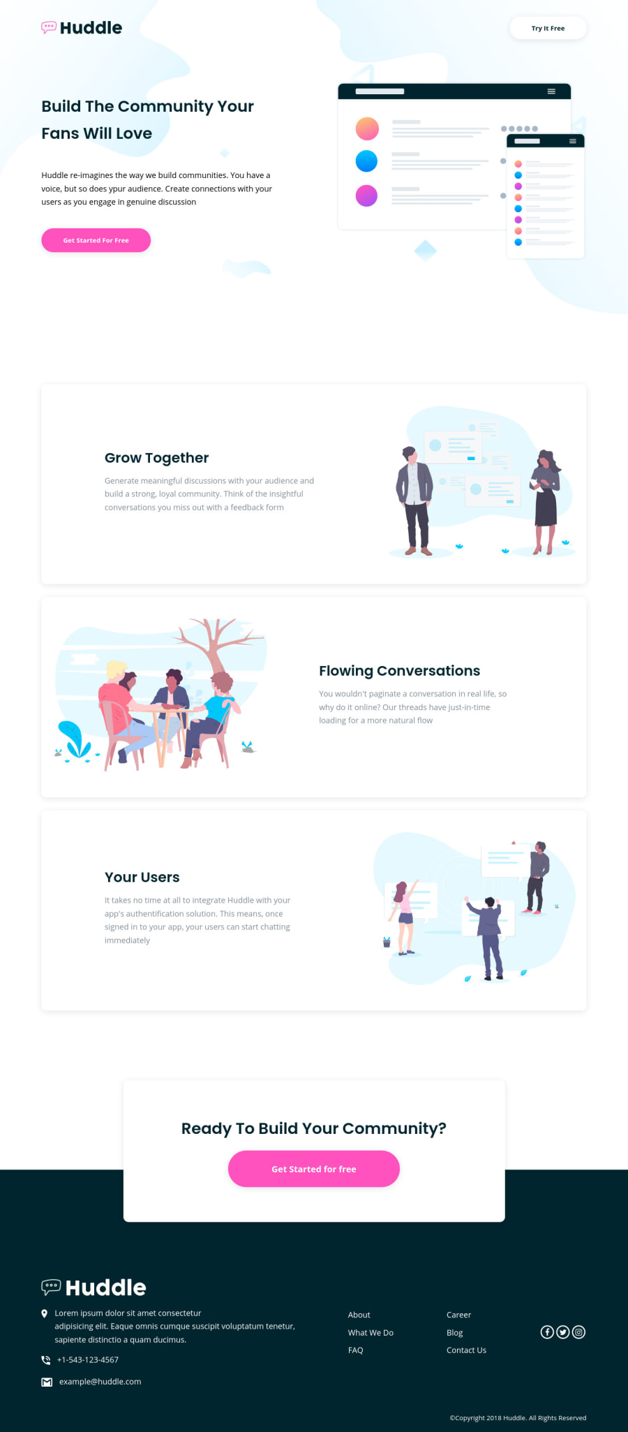 Frontend Mentor Responsive Landing Page Built With Html And Css Coding Challenge Solution