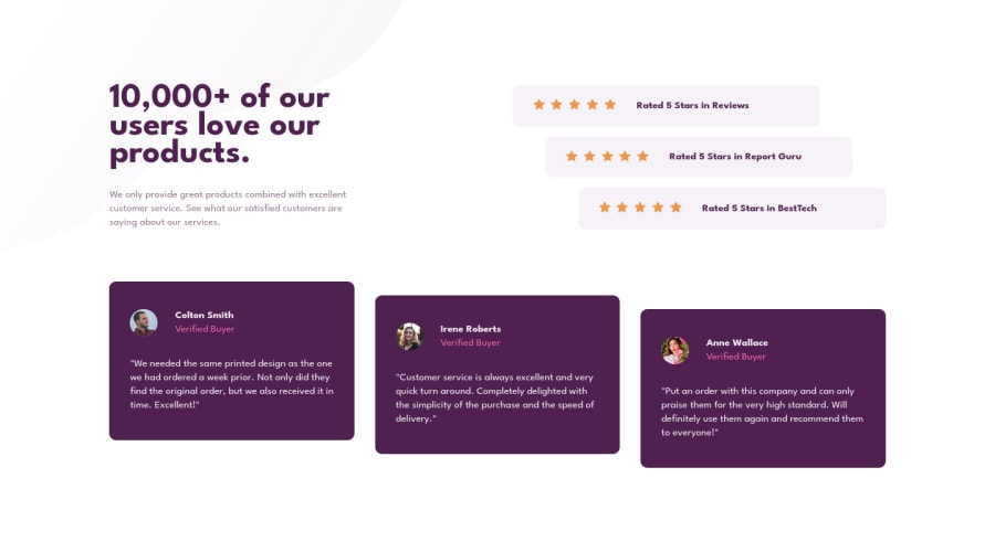 Frontend Mentor Responsive Social Proof Section Using Css Grid Coding Challenge Solution