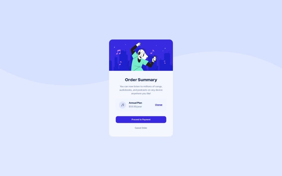 Frontend Mentor Order Summary Card With Sass Coding Challenge Solution