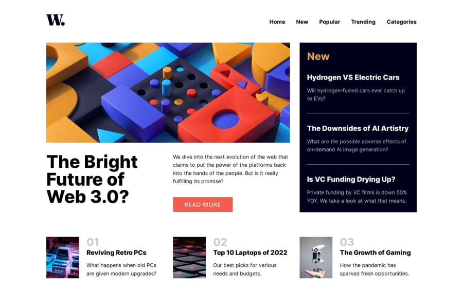 Frontend Mentor Html Css Javascript Coding Challenge Solution