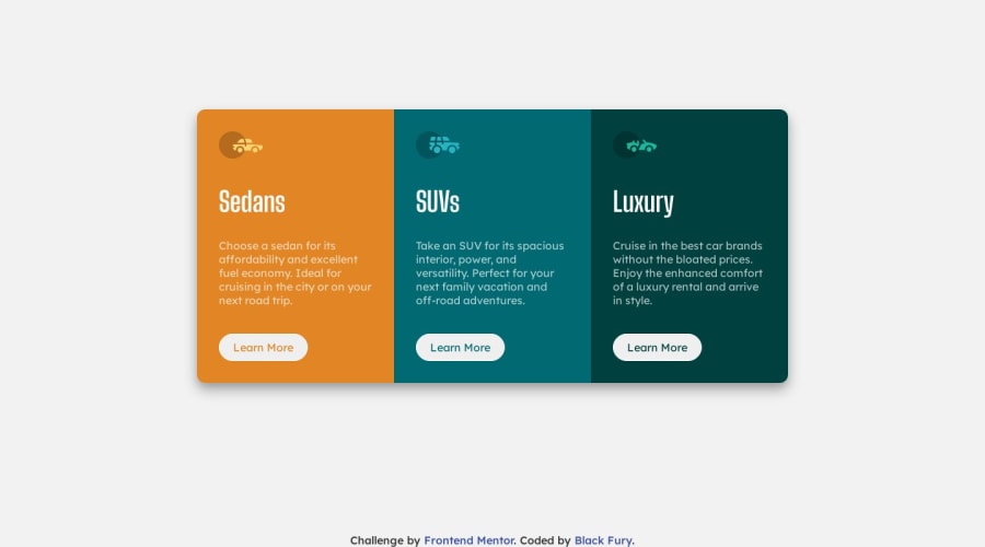 Frontend Mentor Built 3 Column Preview Card With Pure Html And Css Flexbox Css Grid Coding