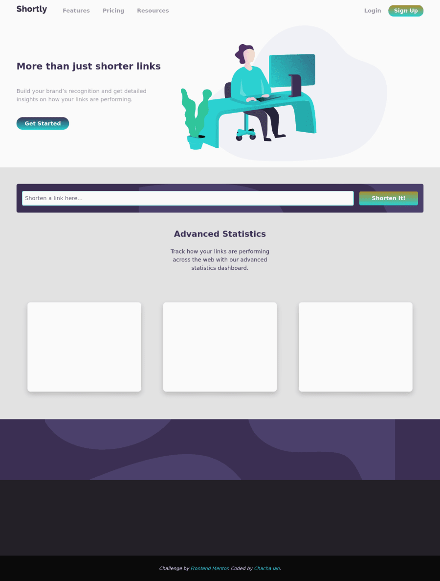 Frontend Mentor Url Shortener Built With Html Css And Vanilla Js Coding Challenge Solution