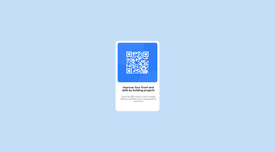Frontend Mentor Qr Code Coding Challenge Solution
