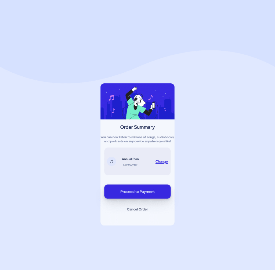Frontend Mentor Order Summary Component Using Css Grid And Flex Coding Challenge Solution