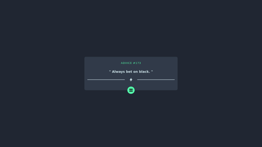 Frontend Mentor Advice Generator Using Tailwindcss Coding Challenge