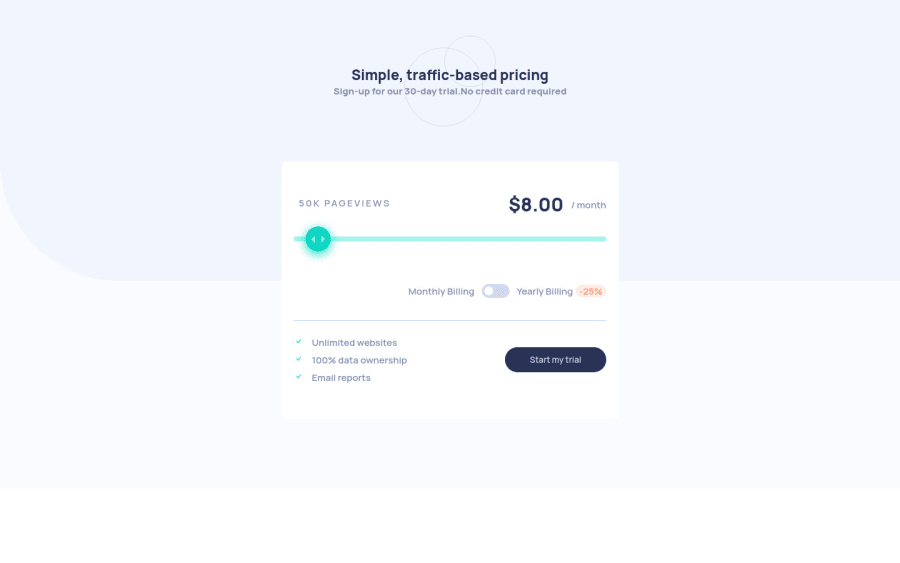 Frontend Mentor Responsive Interactive Pricing Component Using Vite Reactjs And Scss Coding