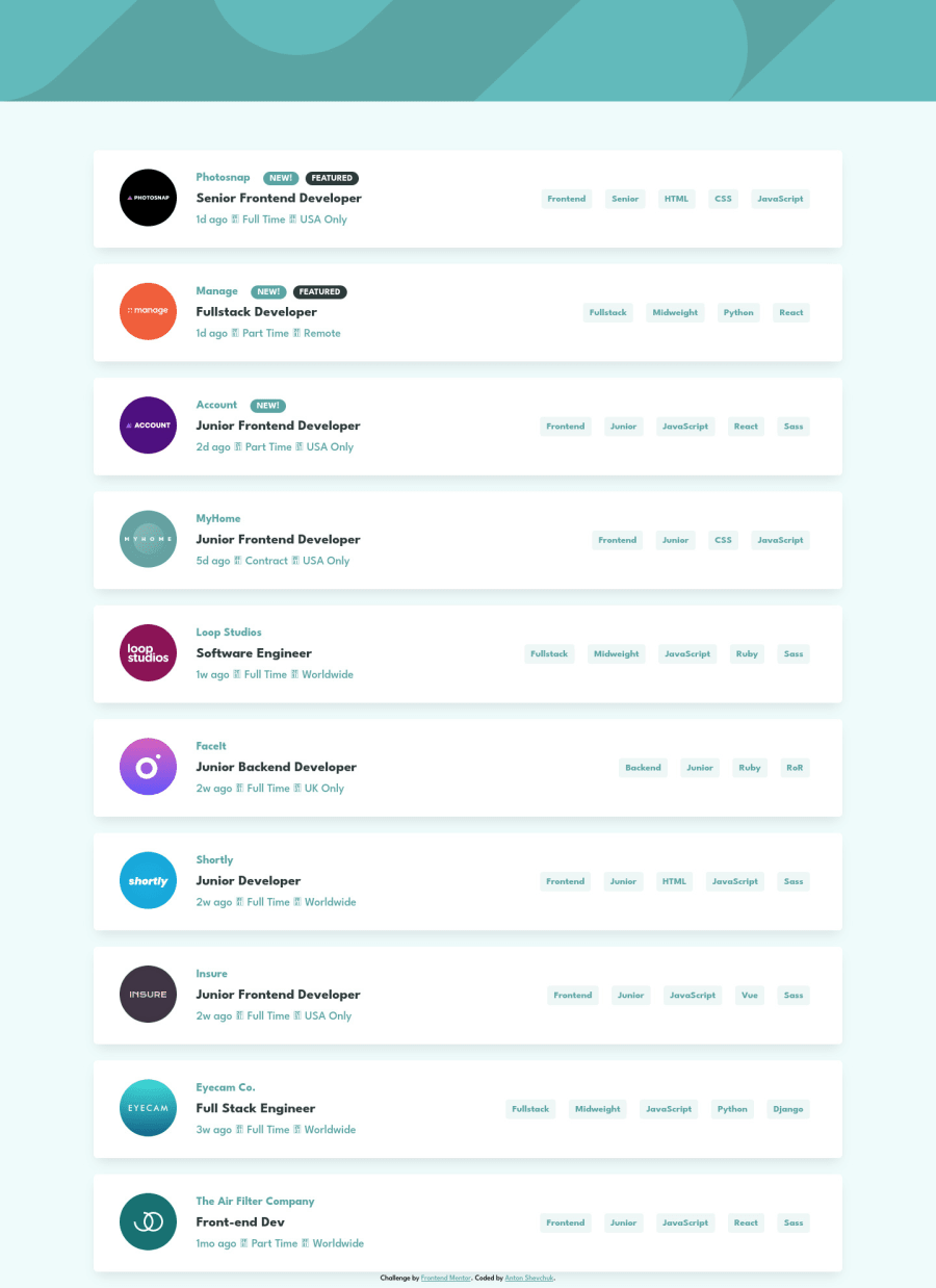 Frontend Mentor Simple Web App Using React And Scss Coding Challenge